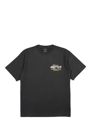 QUIKSILVER WATERMAN Fish Bones Short Sleeve Shirt - Phantom
