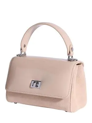JURGI Suede And Patent Leather Bag - Sand