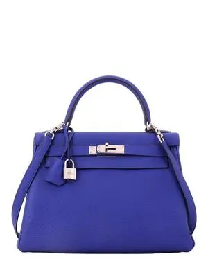 Hermès Kelly Handbag Togo With Palladium Hardware 28 At Nordstrom Blue