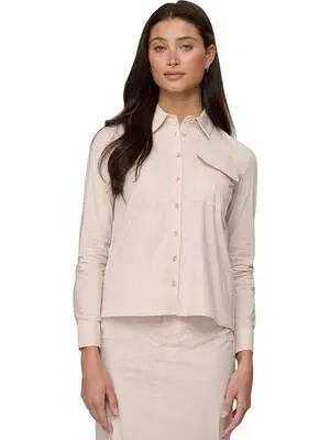 BY TESS COLLECTION Ellie Pinstripe Blouse - Sand