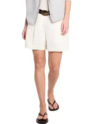 TWP Cisco Pleated Wide-leg Shorts - Bone