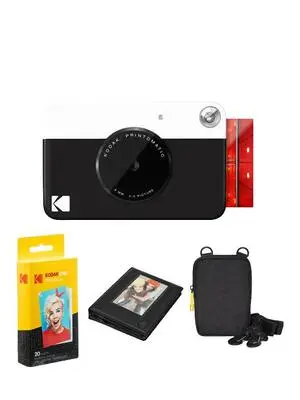 KODAK Kodak Printomatic Instant Camera Bundle Black