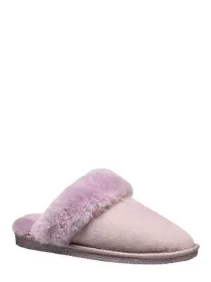 French Connection Sheepskin Scuff Slipper - Lilac