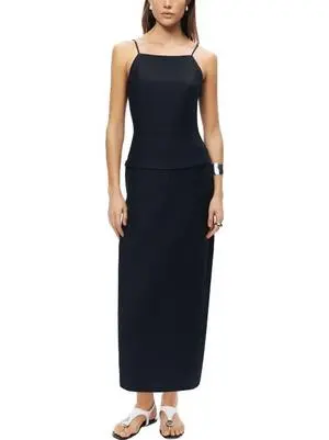 NOCTURNE Spaghetti Strap Maxi Dress - Black