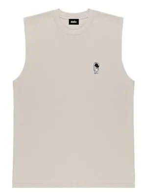 DALIX Astronaut Midweight Jersey Tank - Bone