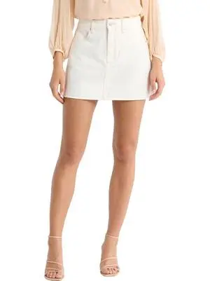 PAIGE PAIGE Bobbi Denim Miniskirt