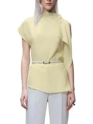 NOCTURNE Nocturne Sleeveless Woven Blouse In Tencel™