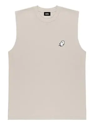 DALIX Ghost Midweight Jersey Tank - Bone