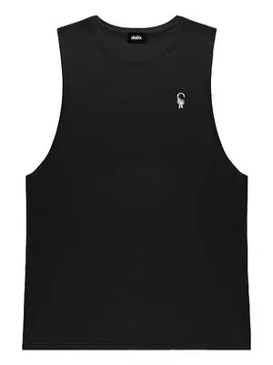 DALIX Dalix Astronaut Embroidered Lightweight Jersey Tank Black
