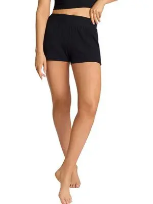 Commando Relaxed Rib Shorts - Black