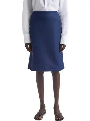 COMING OF AGE COMING OF AGE Mesh Spacer Knit Wrap Skirt