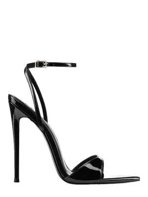 FEMME Gg Heel Stiletto Sandal - Patent Black