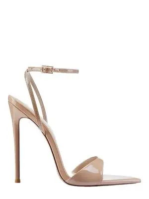 FEMME Gg Heel Stiletto Sandal - Patent Nude