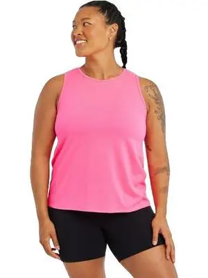 OISELLE Flyout Trail Tank Top - Neon Pink