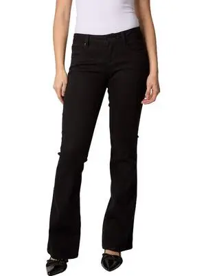BLUE REVIVAL Y2k Low Rise Bootcut Jeans - Black