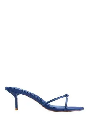 Femme La Maeve Slide Sandal With Knot Detailing - Blue