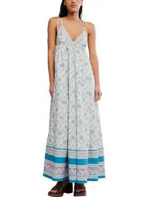 Free People Sorrento Stroll Printed Maxi Dress - Ivory Combo