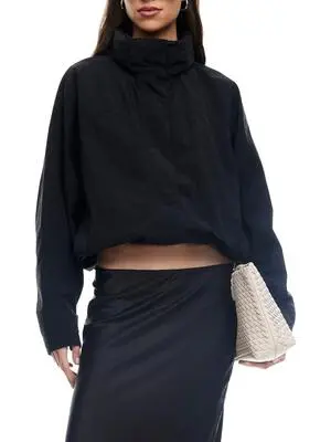 Lioness Shoreline Cotton Cropped Jacket - Noir