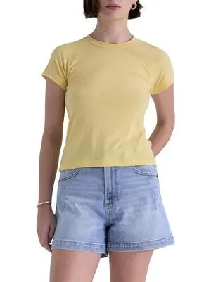 PISTOLA Ryn Ringer Cotton T-shirt - Light Tumeric