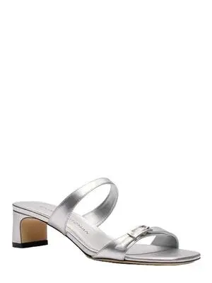 STUART WEITZMAN Baby Babette Slide Sandal - Silver