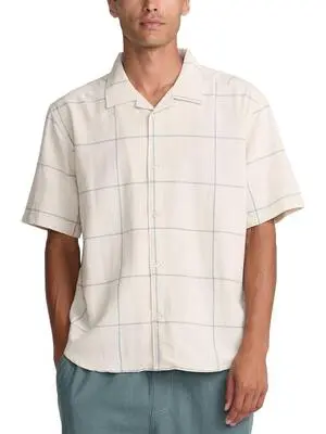 Rvca Vacancy Plaid Camp Shirt - Ceramic