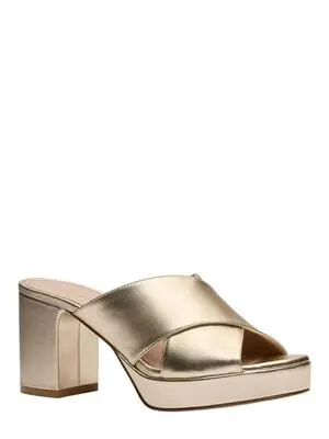 STUART WEITZMAN Stuart Weitzman Dayna Platform Sandal Light Gold