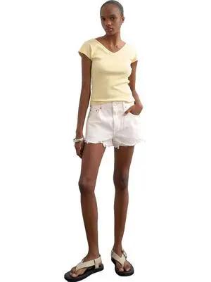 TOPSHOP Topshop Distressed Denim Shorts