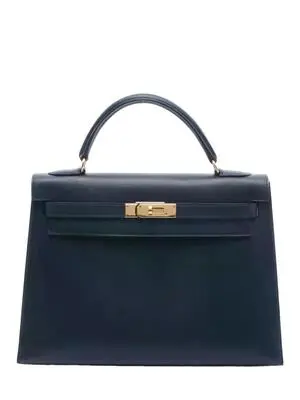 Hermès 1995 Kelly 32 Handbag - Blue