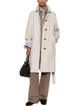 Marc O'polo Single-breasted Belted Coat - Neutrals