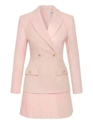 Rebecca Vallance Elvie Pleated-skirt Mini Dress - Pink
