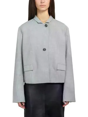 ST. AGNI Cocoon Flap-pocket Blazer - Grey