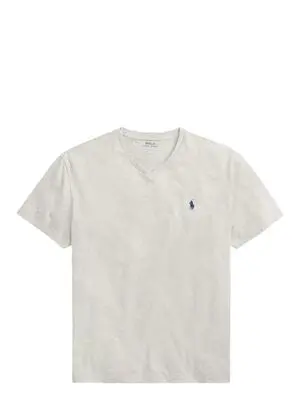 Polo Ralph Lauren Embroidered-logo V-neck T-shirt - Grey
