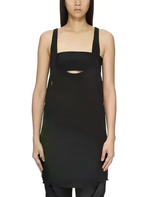 Rick Owens Cut-out Scoop Neck Tank Top - Black