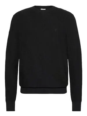 Calvin Klein Textured Knit Crew Neck Sweater - Black