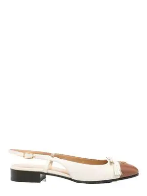 Valentino Garavani Vlogo Signature Slingback Pumps - Neutrals