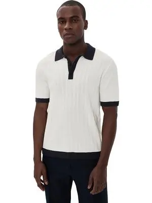 Rag & Bone Zuma Stripe Dalton Shirt - Chalk