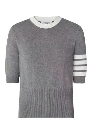 Thom Browne Hector Intarsia T-shirt - Grey