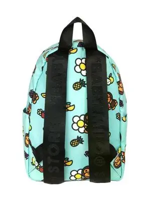 A BATHING APE Baby Milo Graphic Print Backpack - Blue