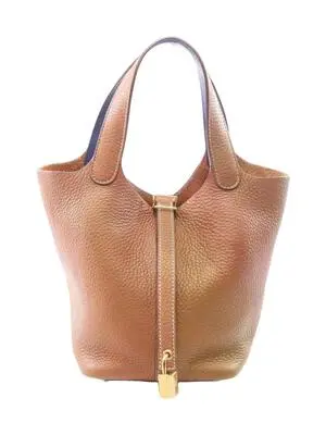 Hermès 2022 Picotin Lock Pm Tote Bag - Brown