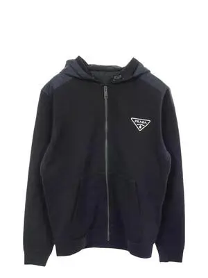 Prada 2000s Color-block Hoodie - Blue