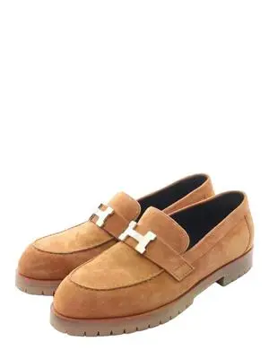 Hermès Faubourg Suede Loafers - Brown