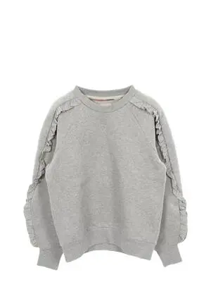 Burberry Ruffled Sweatshirt - Grey