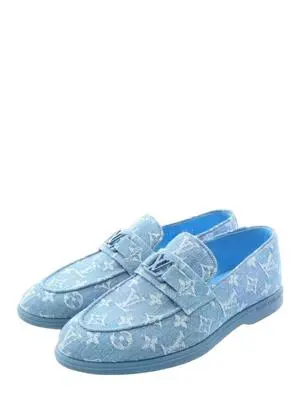 LOUIS VUITTON Estate Denim Loafers - Blue