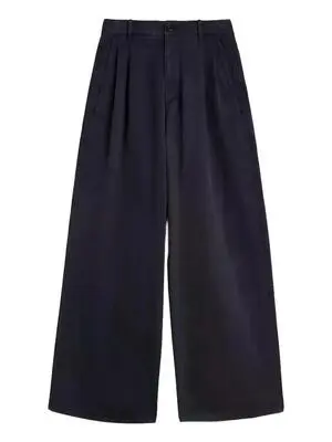 JIL SANDER Pleated Palazzo Pants - Blue