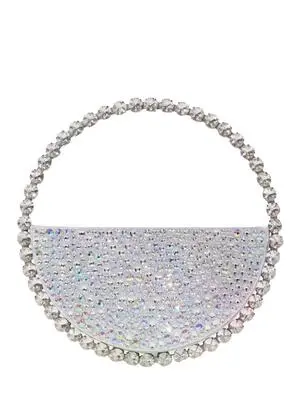 L'ALINGI Eternity Stone-encrusted Clutch Bag - Silver