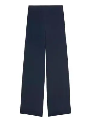 Momoni Marajo Floral-jacquard Wide-leg Trousers - Blue