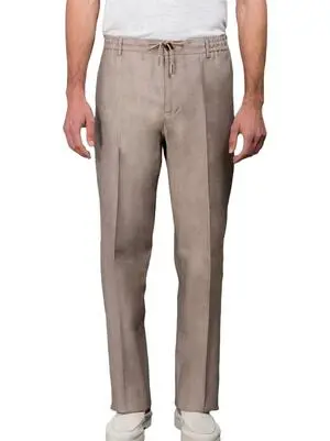 MOORER Adamson Straight-leg Trousers - Neutrals