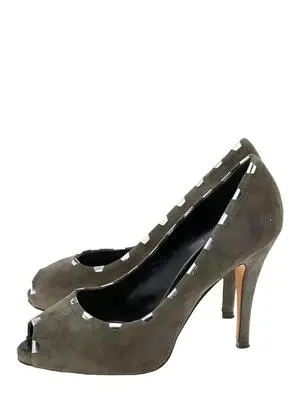 GIUSEPPE ZANOTTI Giuseppe Zanotti Suede Peep Toe Stiletto Pumps
