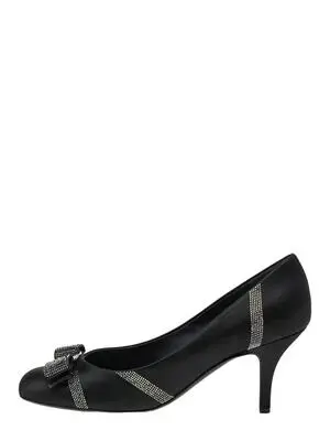 FERRAGAMO Embellished Pumps - Black