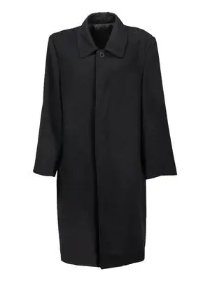 Giorgio Armani Buttoned Coat - Black